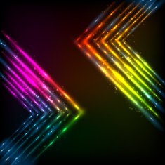 Shining neon arrows abstract vector background N2 free image download