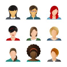 People icons woman free image download