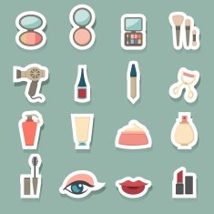 Makeup Cosmetic icons sticker free image download