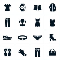 Womens Casual Wear Icons free image download