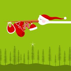 Santa Stork free image download