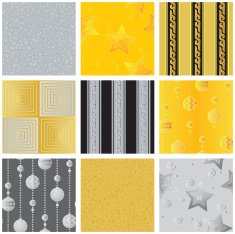Seamless gift wrapping pattern --gold silver free image download