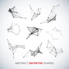 Set of abstract vector geometric shapes N2 free image download