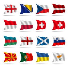 World flags waving N7 free image download