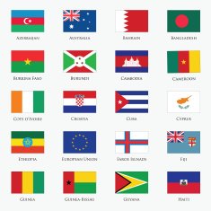 Vector set of flags N7 free image download