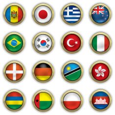 World Flag buttons N26 free image download
