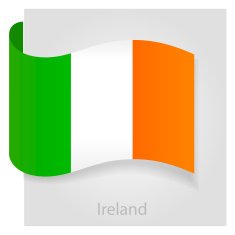 Ireland flag vector illustration N2 free image download