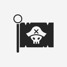 Pirate flag icon N7 free image download