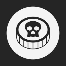 Pirate coin icon N4 free image download