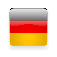 Square icon with flag of Germany free image download
