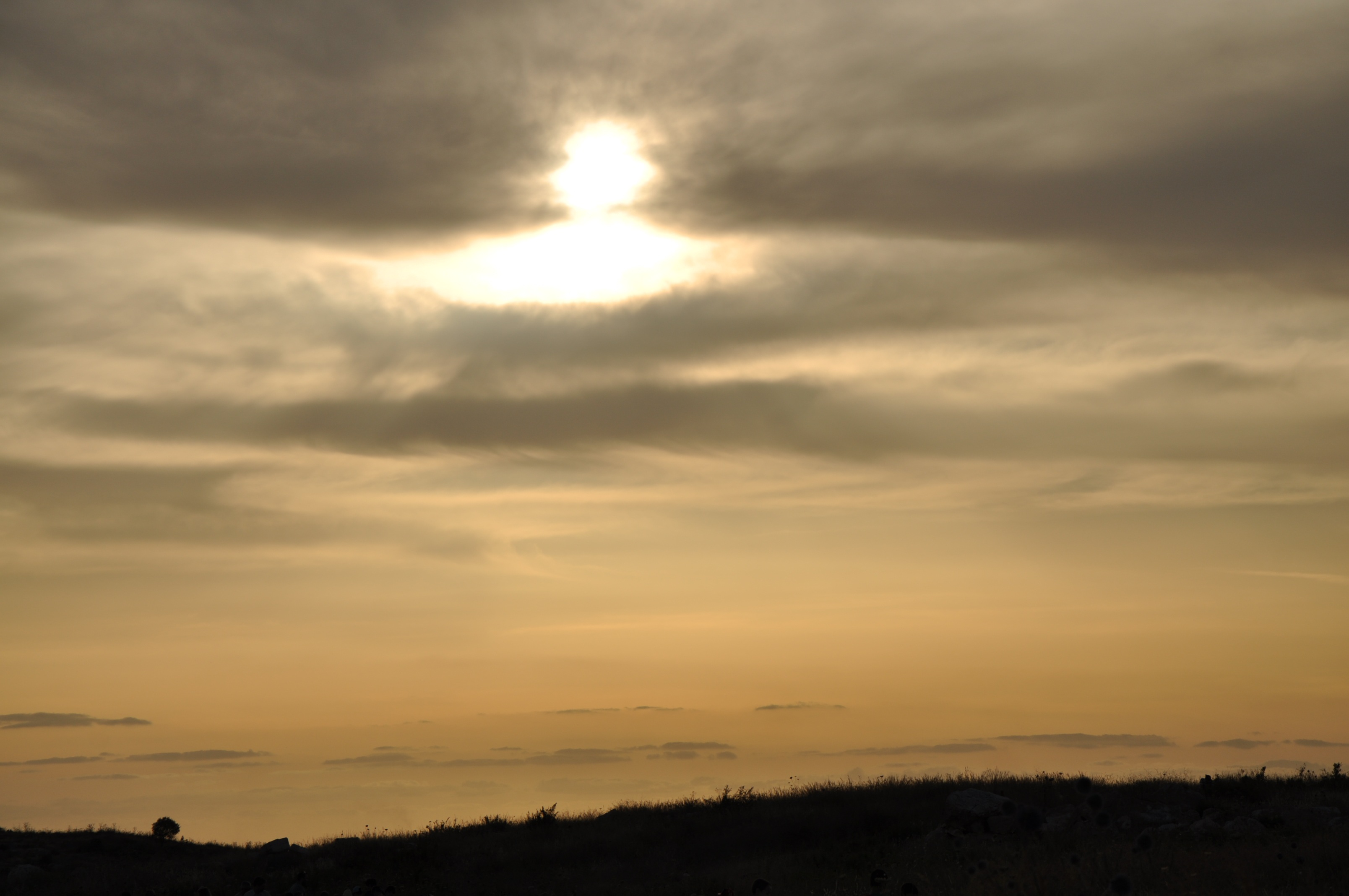 Cloudly sky at the sunset free image download