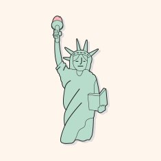 Liberty statue theme elements N4 free image download