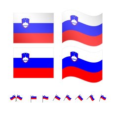 Slovenia Flags free image download