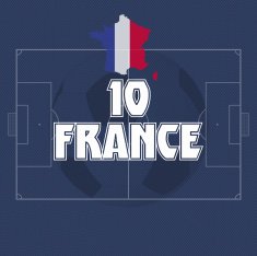 FRANCE soccer ball illustration free image download