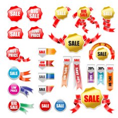 Set of Sale Tag 001 free image download
