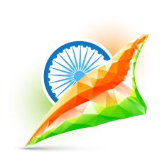 Creative wave indian flag free image download