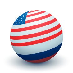 World Flags Sphere USA Russia Mix free image download