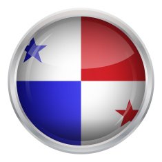 Glossy Button - Flag of Panama N4 free image download