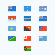 Oceanian Country Flags N4 free image download