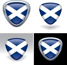 Scottish Flag Crest free image download