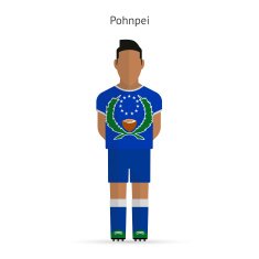 Pohnpei football player Soccer uniform free image download