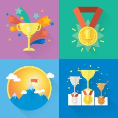 Vector success and win concepts free image download