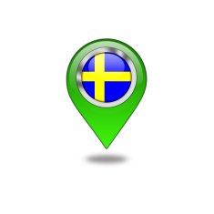 Swedish flag navigation pointer N2 free image download