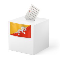 Ballot box with voting paper Christmas Island free image download