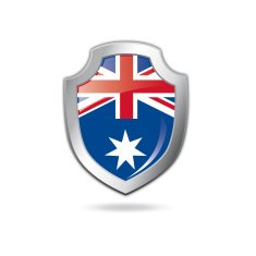 Australian flag shield free image download