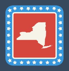 New York state button free image download