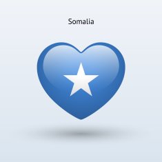 Love Somalia symbol Heart flag icon free image download