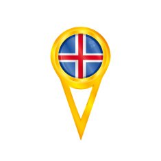 Iceland pin flag free image download