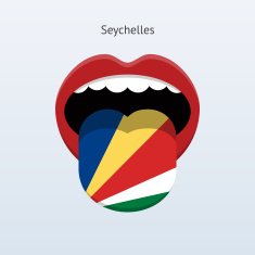 Seychelles language Abstract human tongue N2 free image download