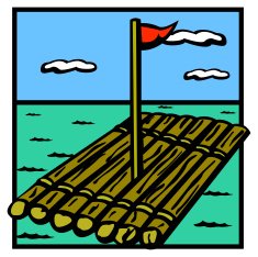 Raft wood ship free image download