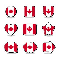 CANADA FLAG ICON SET free image download