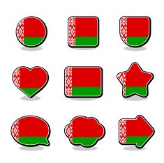 BELARUS FLAG ICON SET free image download