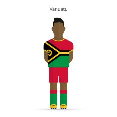 Vanuatu football player Soccer uniform free image download