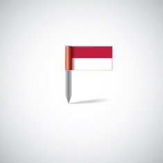 Indonesia flag pin free image download