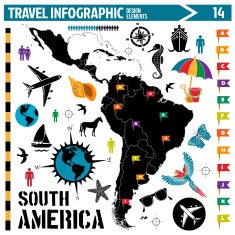 South America design elements free image download