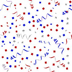 Party streamers seamless pattern Vector free image download