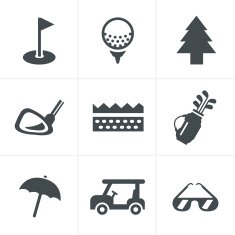 Golf Icons Set Vector Design free image download