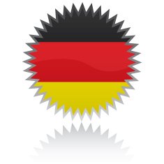 Sticker with German flag free image download