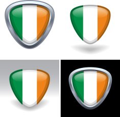 Irish Flag Crest free image download