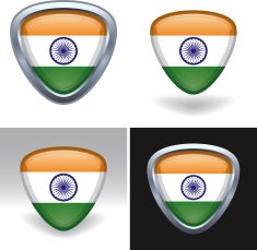 Indian Flag Crest free image download