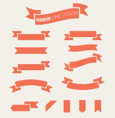 Ribbon Set One Color free image download