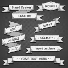 Sketchy Banners free image download