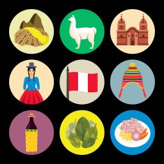 Peru icon set free image download