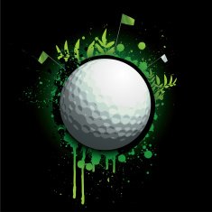 Neon Golf Splatter free image download