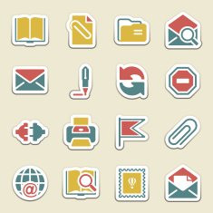 Email color icons free image download