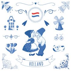 Collection of Dutch ornaments (Deflt blue style) N2 free image download